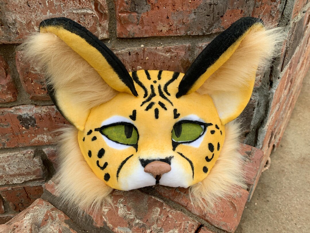 Serval Cat Cosplay Costume Mask - Etsy