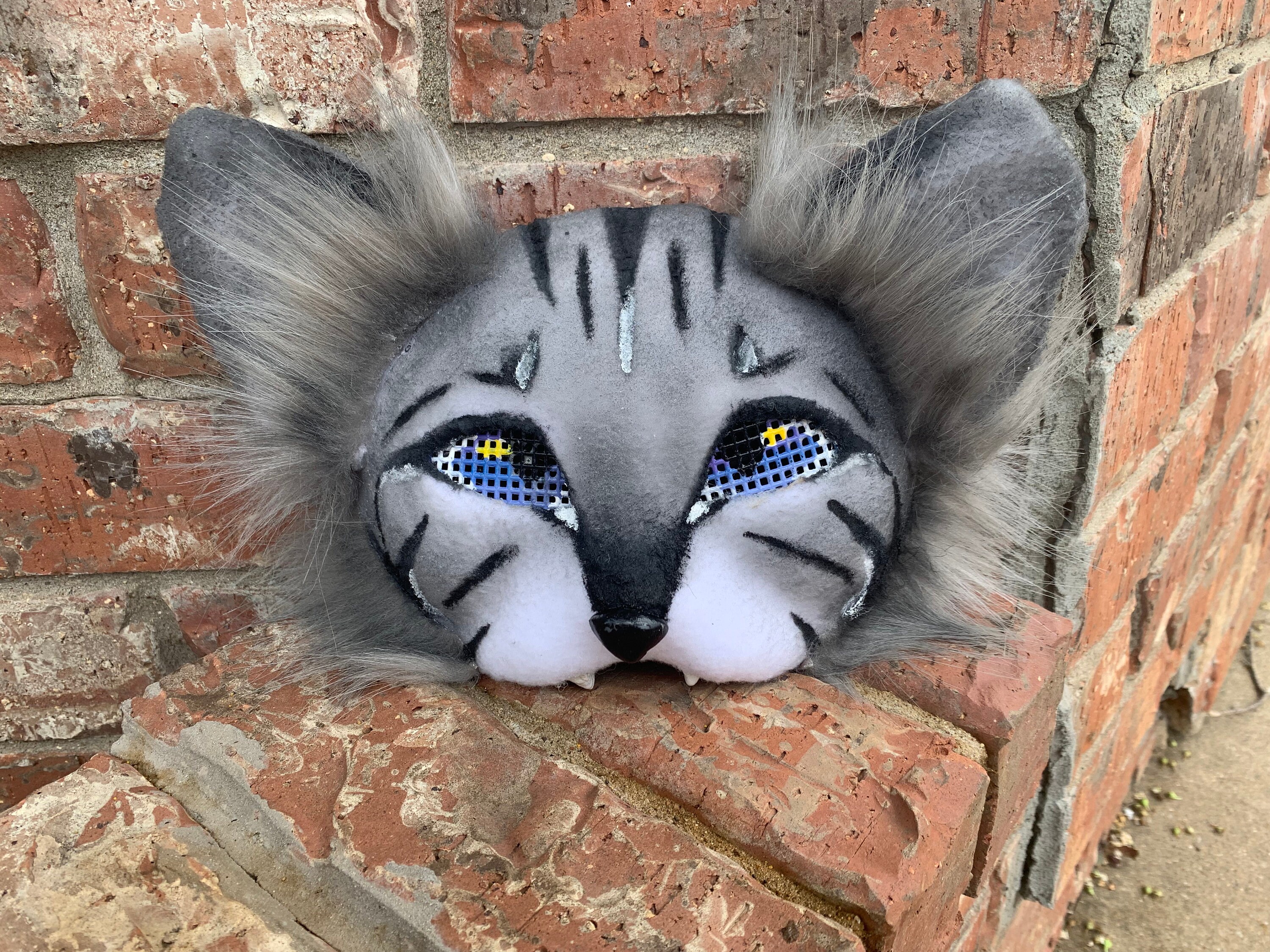 Gray Tabby Cat Mask - Etsy