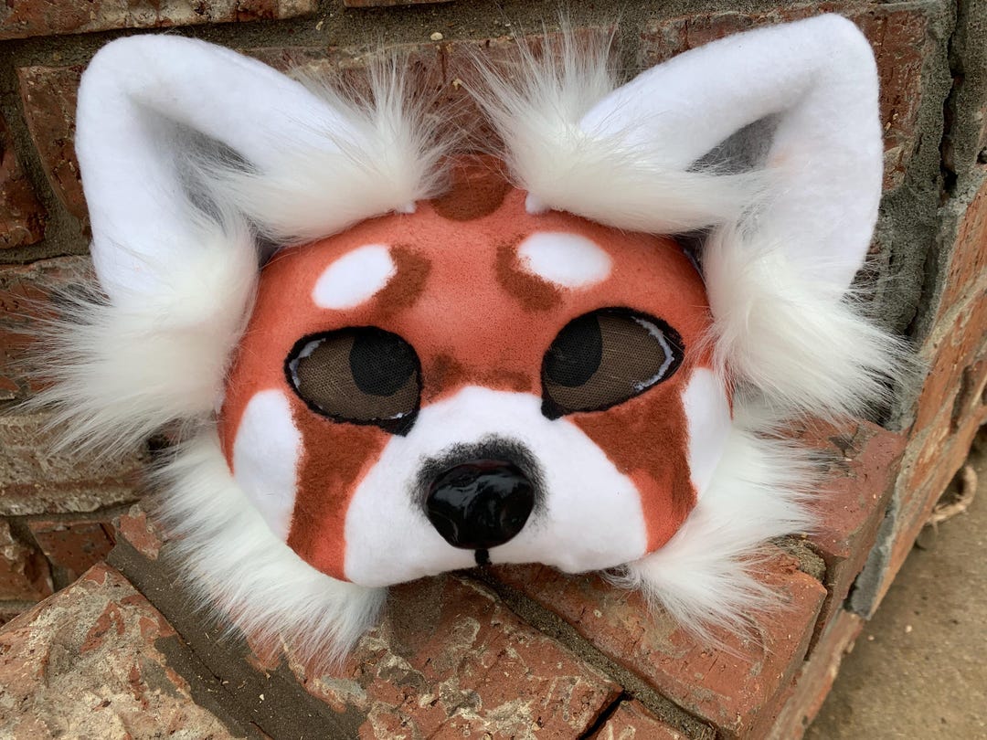 Red Panda Cosplay Costume Mask - Etsy