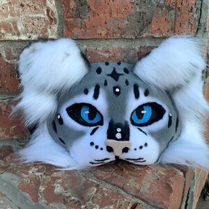 Snow Leopard Art Cosplay Mask - Etsy