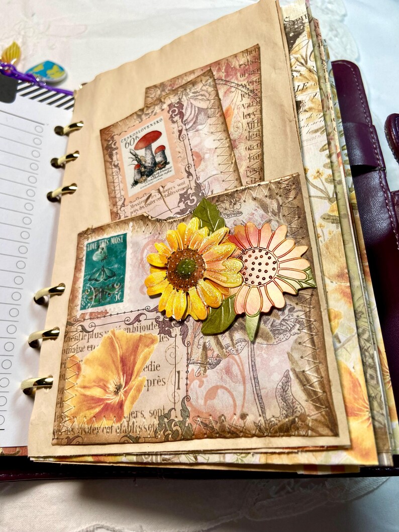 Handmade Junk Journal Planner Book Notebook Study Day Planner Diary ...