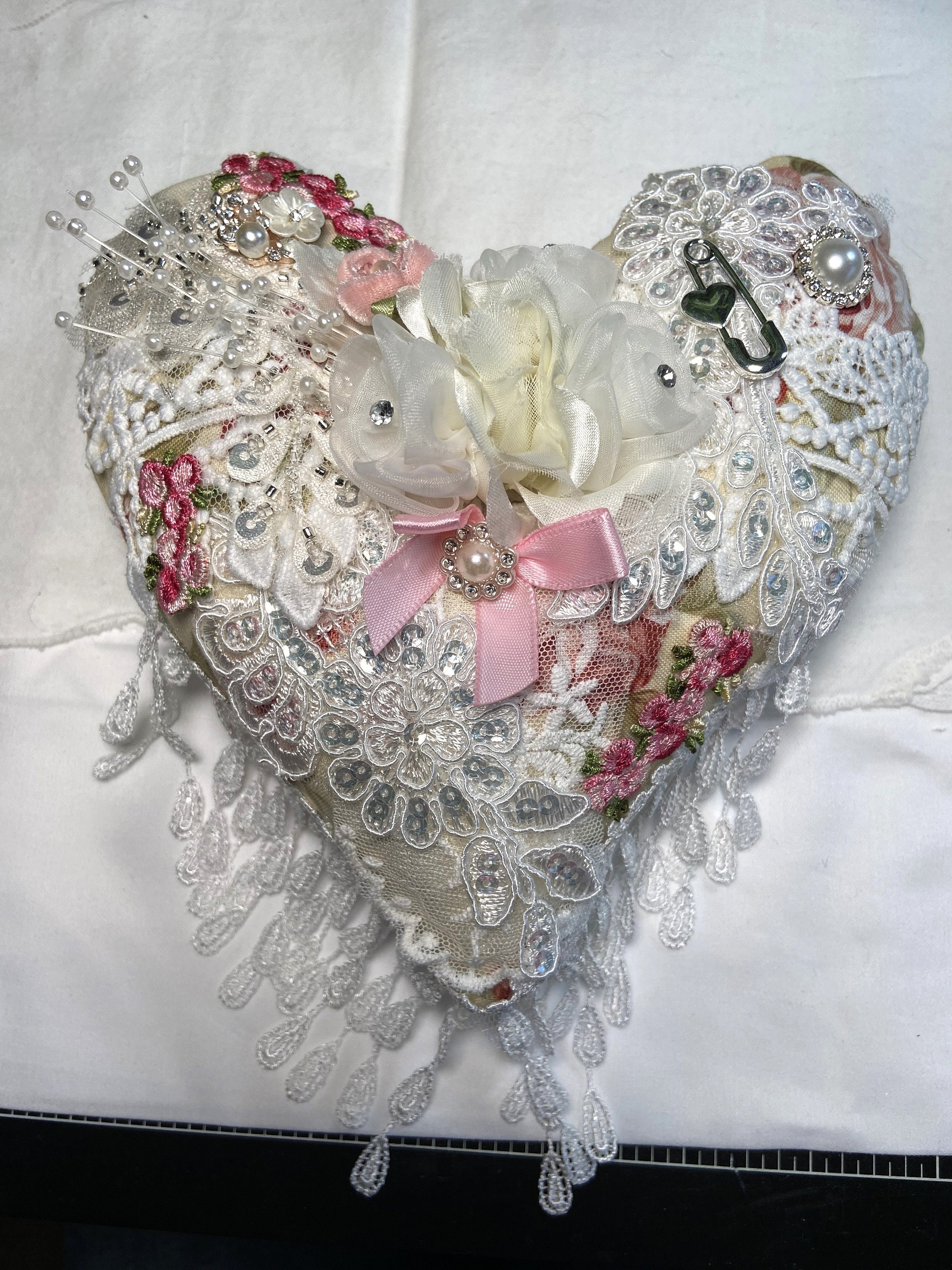 Handmade Heart Hanging Sachet Home Decoration Flowers Dried Lavender ...
