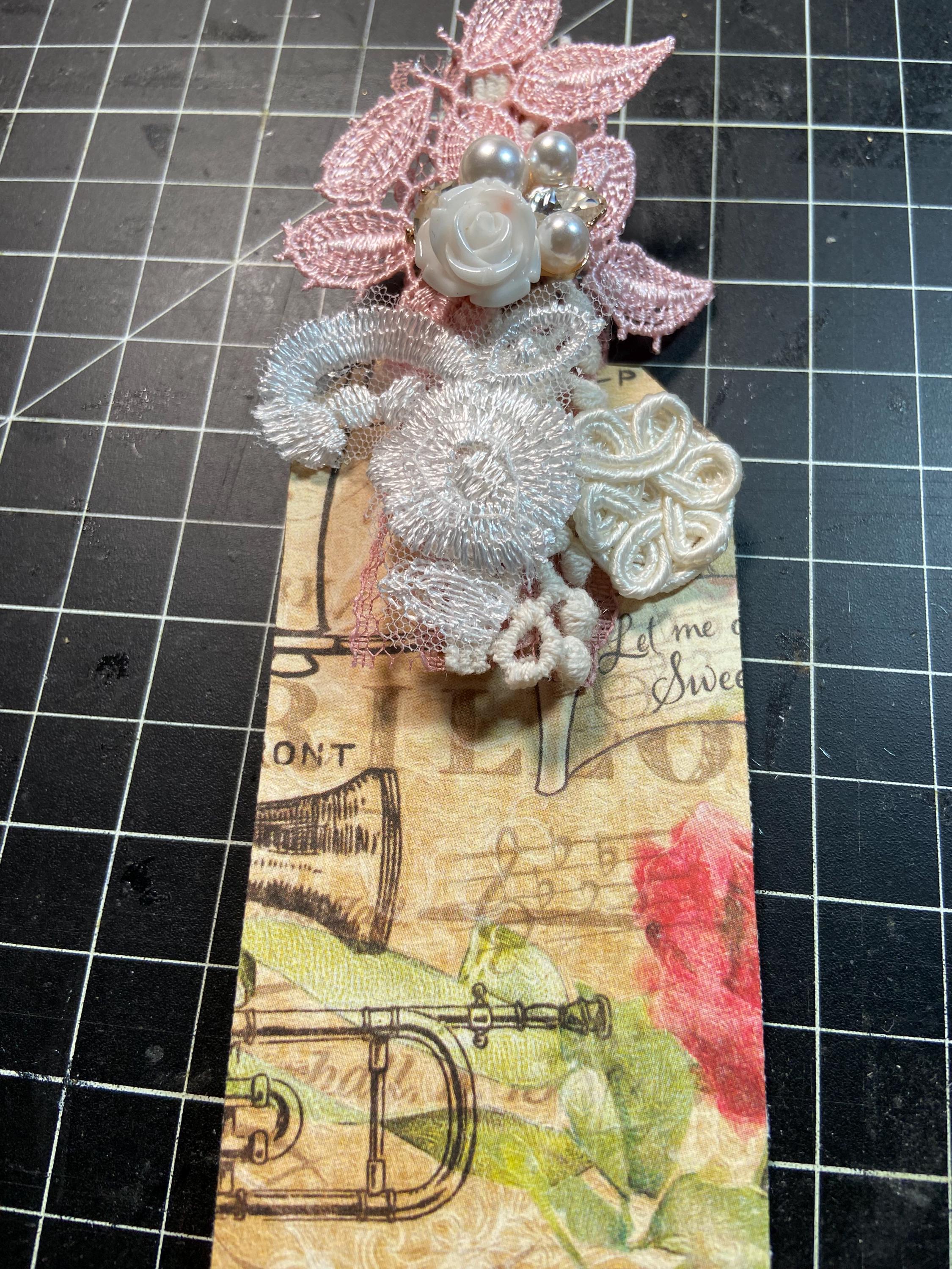 Handmade Shabby Lace Clothes Pins Bbokmark Journal Diary - Etsy