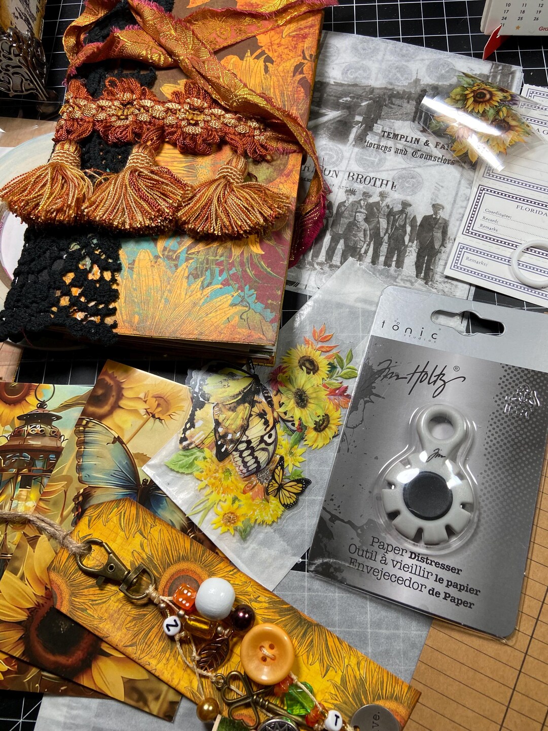 Handmade Journal Kit Ephemera Book Notebook Diary - Etsy