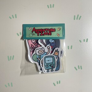 Adventure Time Vinyl Cartoon Sticker Pack. Weatherproof for Laptops or ...