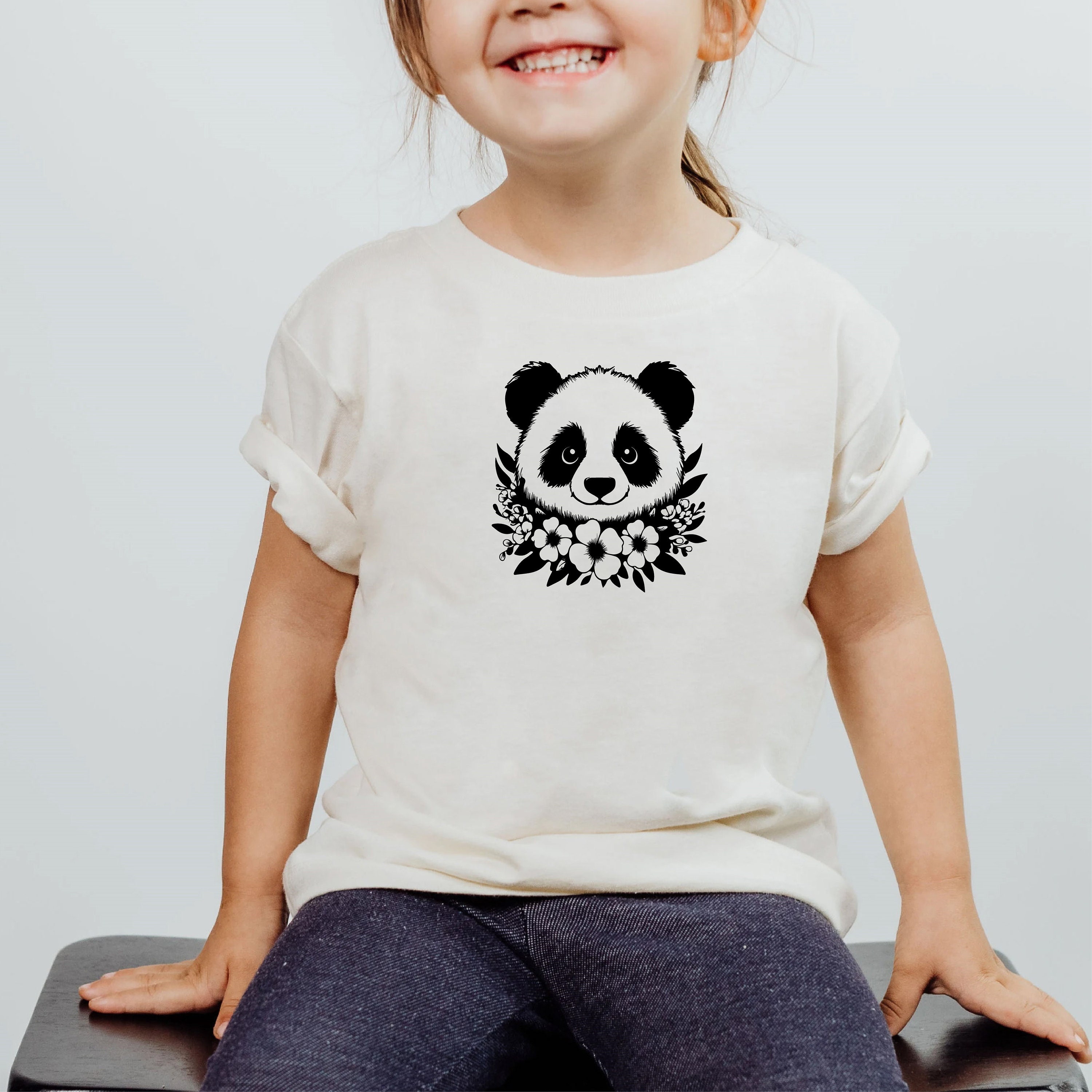 Cute Panda Svg, Panda Head Design Png, Floral Panda Svg, Panda Png ...