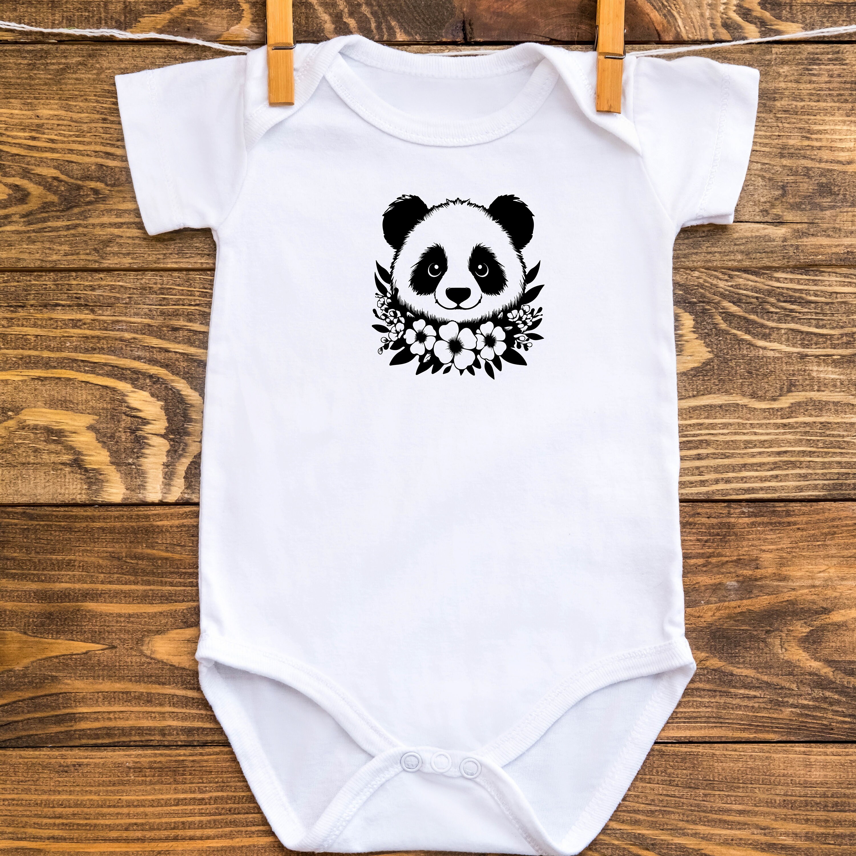 Cute Panda Svg, Panda Head Design Png, Floral Panda Svg, Panda Png ...