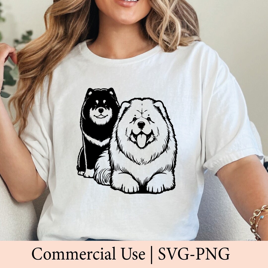 Cute Chow Chow Dogs Svg, Chow Chow Dog Outline, Dogs Svg, Dogs Png, Svg ...