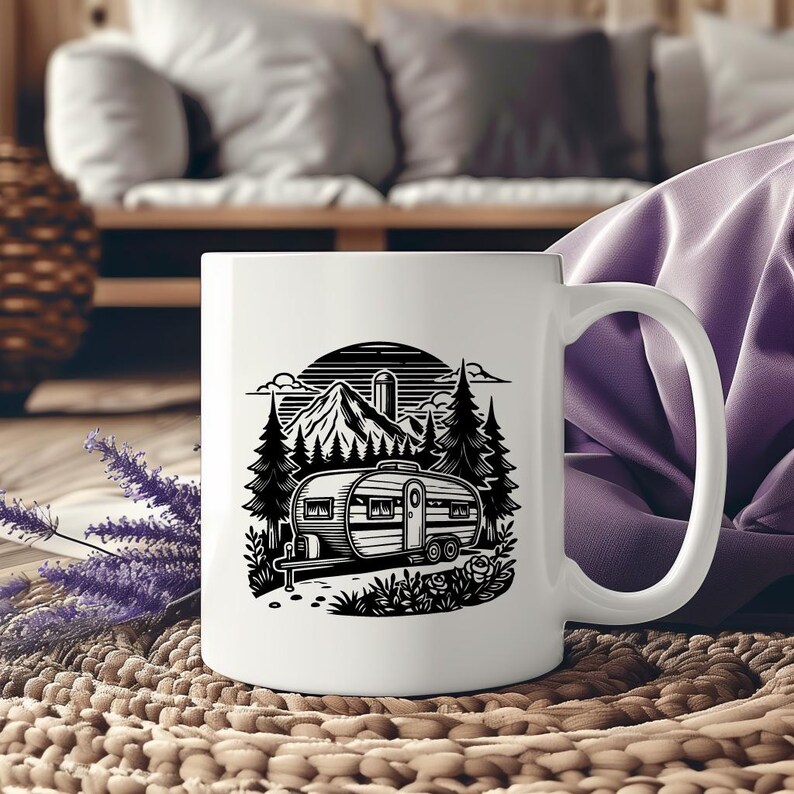 Camp Svg, Caravan Svg, Caravan Outline, Camp Pmg, Caravan Png, Camp ...