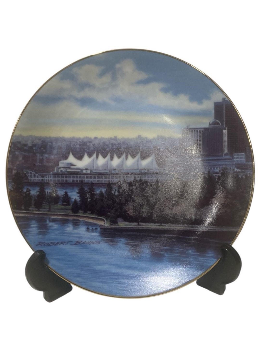 Vancouver Centennial Collector Plate, Canada Place Convention Centre ...
