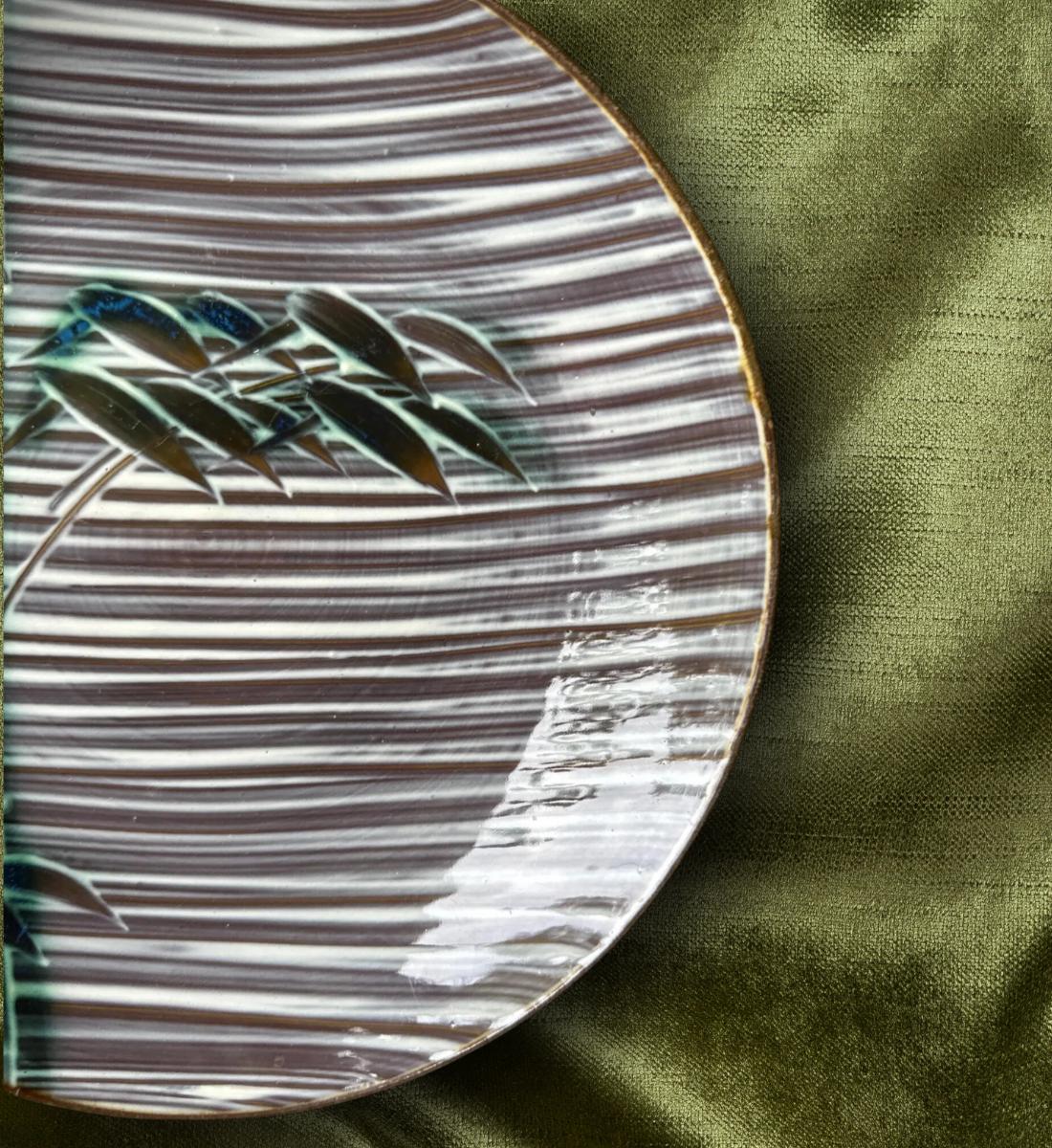 Vintage UCAGCO Plate Set - Iris & Bamboo Designs - Made in Japan ...