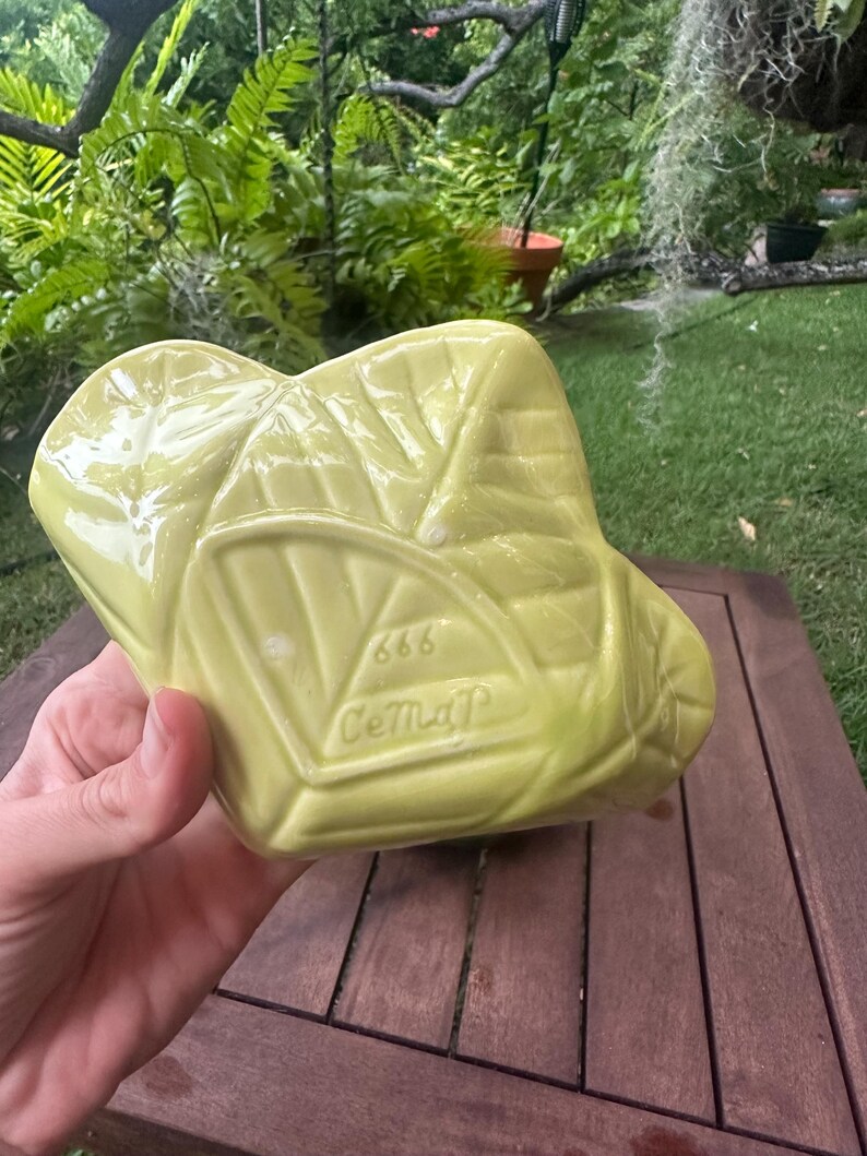 Mid-century Modern Cemar Pottery Dishes Set of 2 | Vintage Leaf Design ...