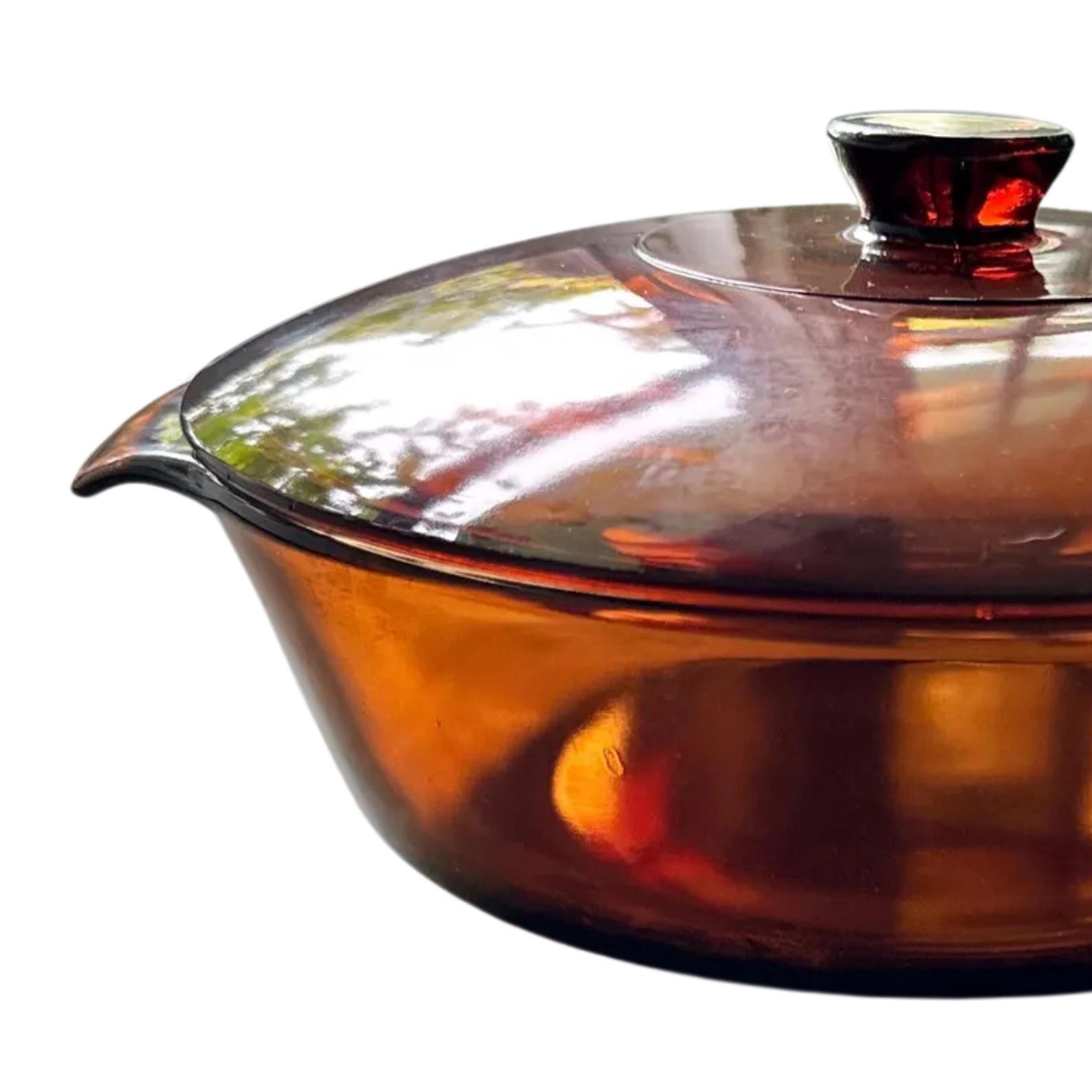Vintage Anchor Hocking Fire King Amber Casserole Dish With Lid ...