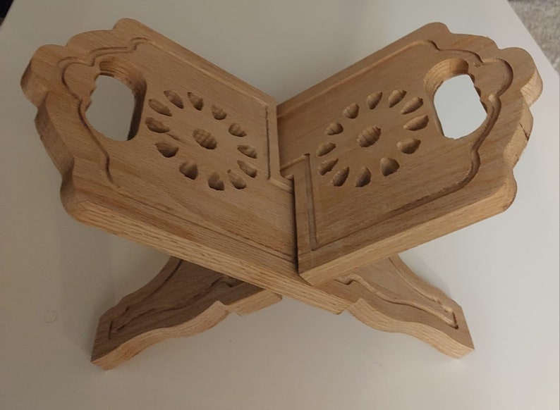 Rahla, Wooden Quran Holder, Bible Stand, Foldable Reading Table, Book ...