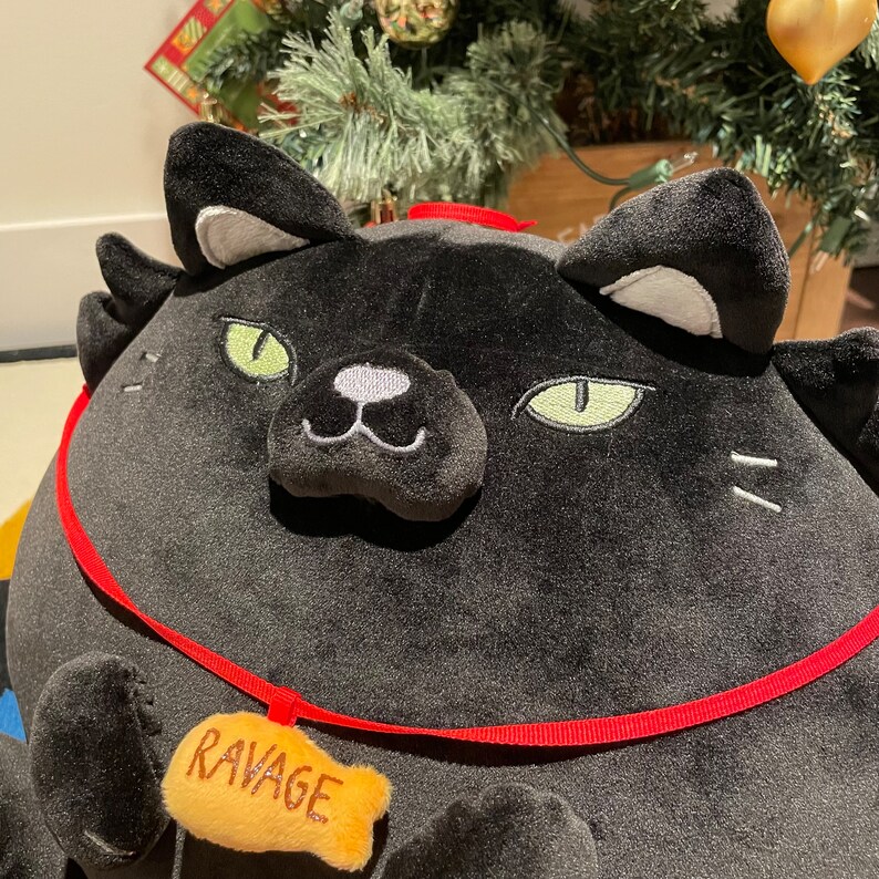 Black Cat, Custom Handmade Plushies, Custom Cat Plush, Custom Pet ...
