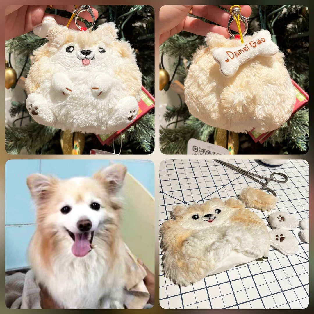 Pomeranian Custom Handmade Plush Keychain - Etsy