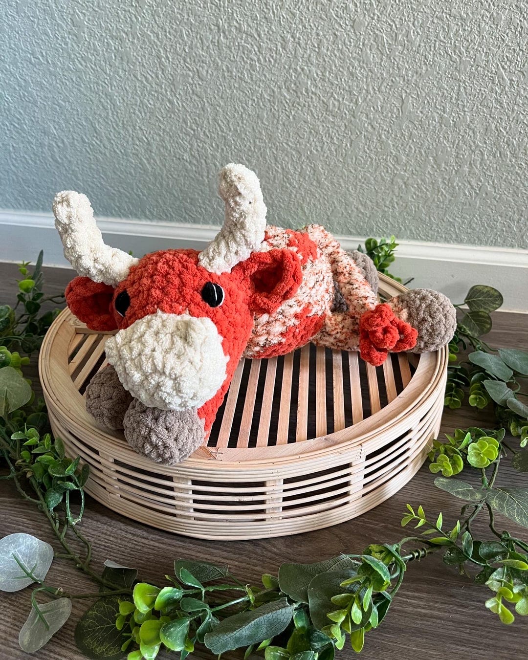 UT Longhorn Bevo Mascot Crochet Plushie | Texas Cow | Stuffed Longhorn ...