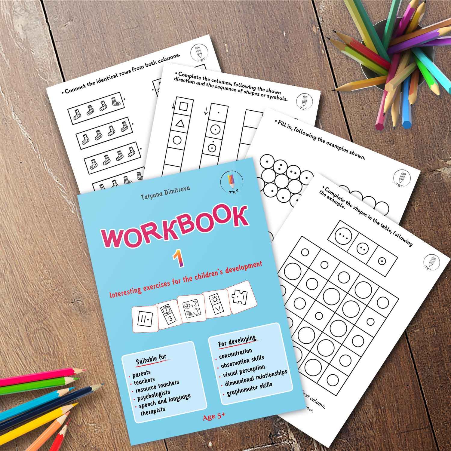 Educational Workbook for Kids: Concentration & Motor Skills (PDF ...