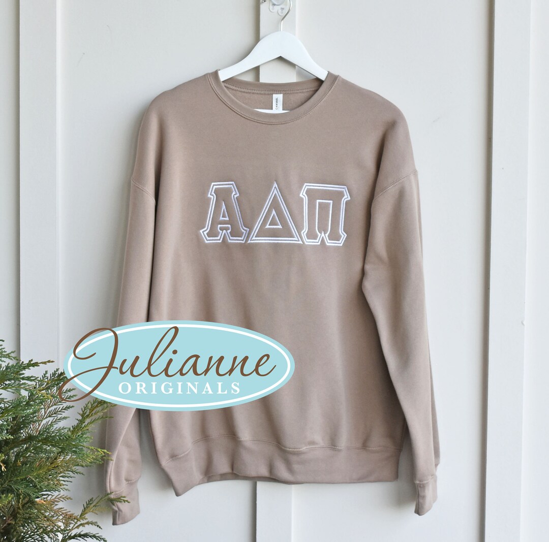 Alpha Delta Pi, Adpi, Sorority Sweatshirt, Sorority Gift, Adpi Letter ...