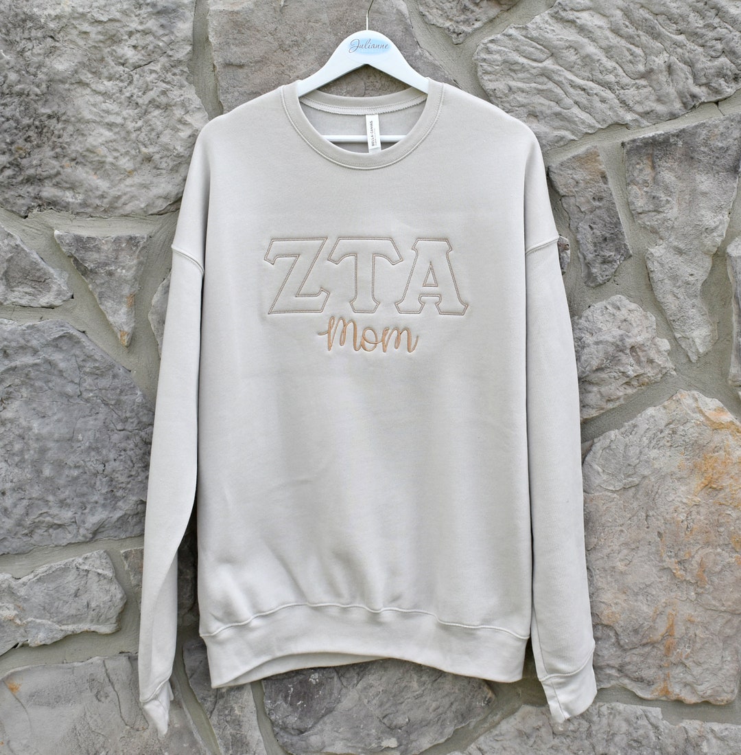 Zeta Tau Alpha MOM , ZTA Mom, Sorority Sweatshirt, Sorority Gift, Zeta ...