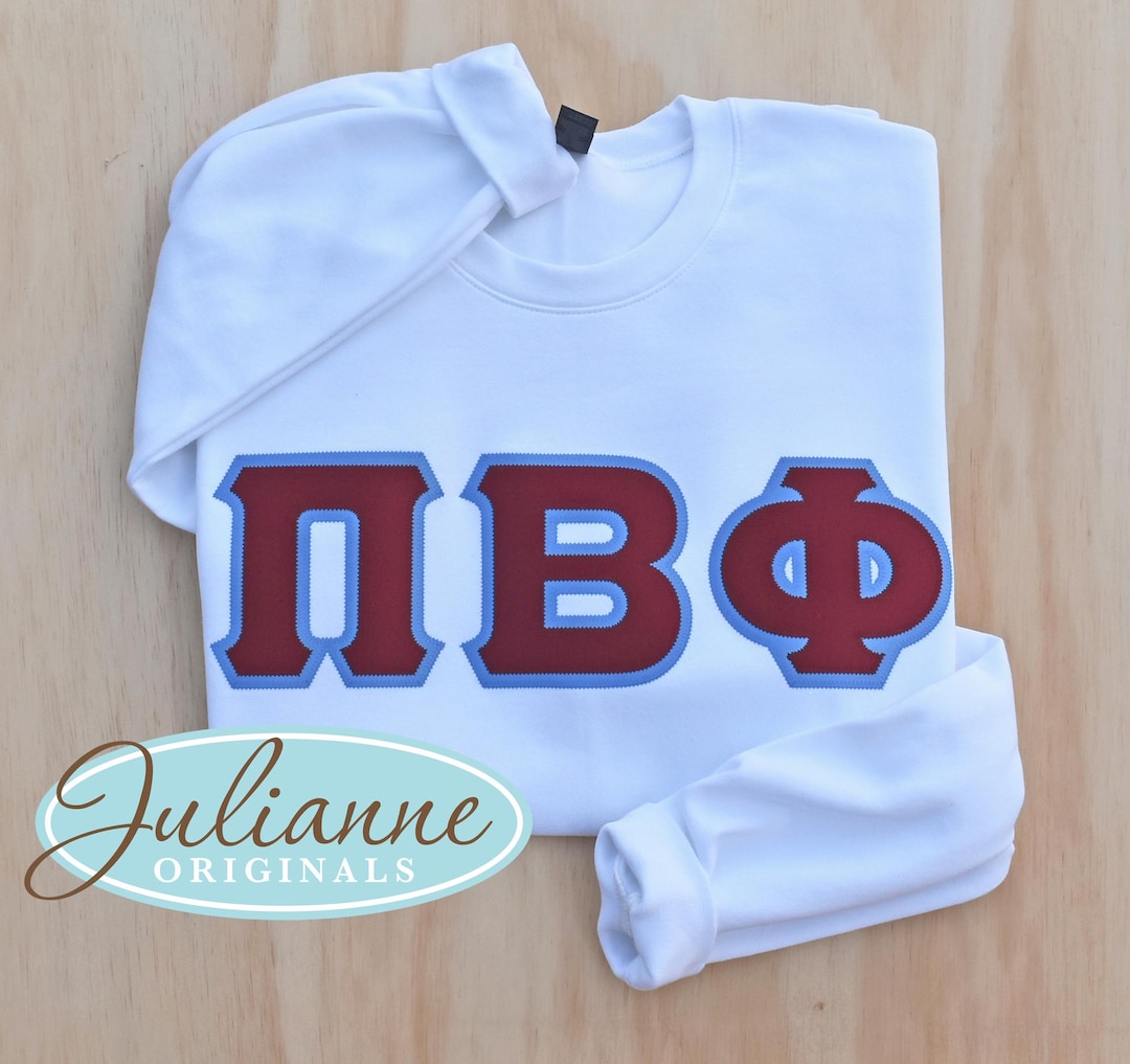 Pi Beta Phi, Pi Phi, Sorority Sweatshirt, Sorority Gift, Pi Phi Letter Sweatshirt, Pi Beta Phi ...
