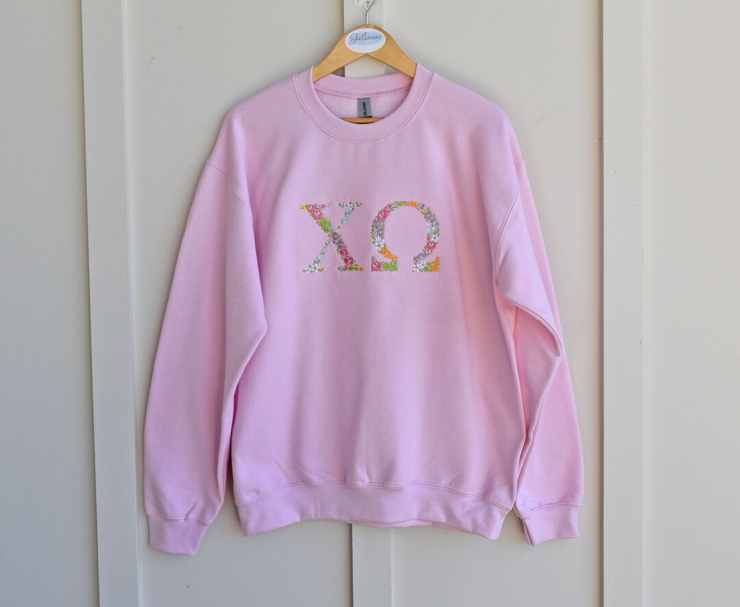 Chi Omega, Chi O, Sorority Sweatshirt, Sorority Gift, Chi Omega Letter ...