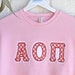 Alpha Omicron Pi, Aopi, Sorority Sweatshirt, Sorority Gift, Aopi Letter ...