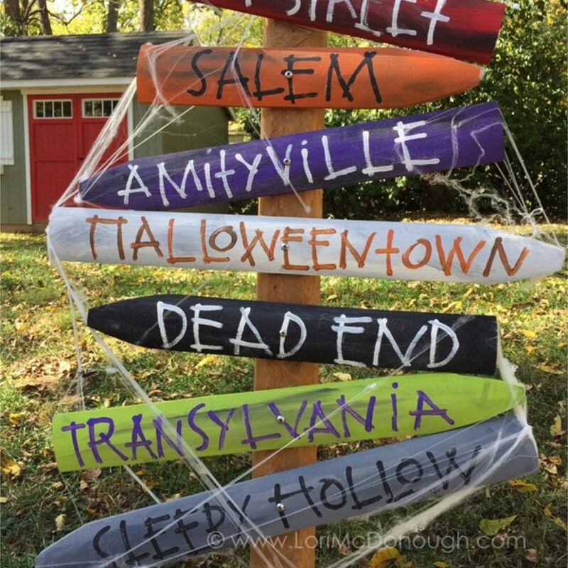 Halloween Directional Signs - Etsy