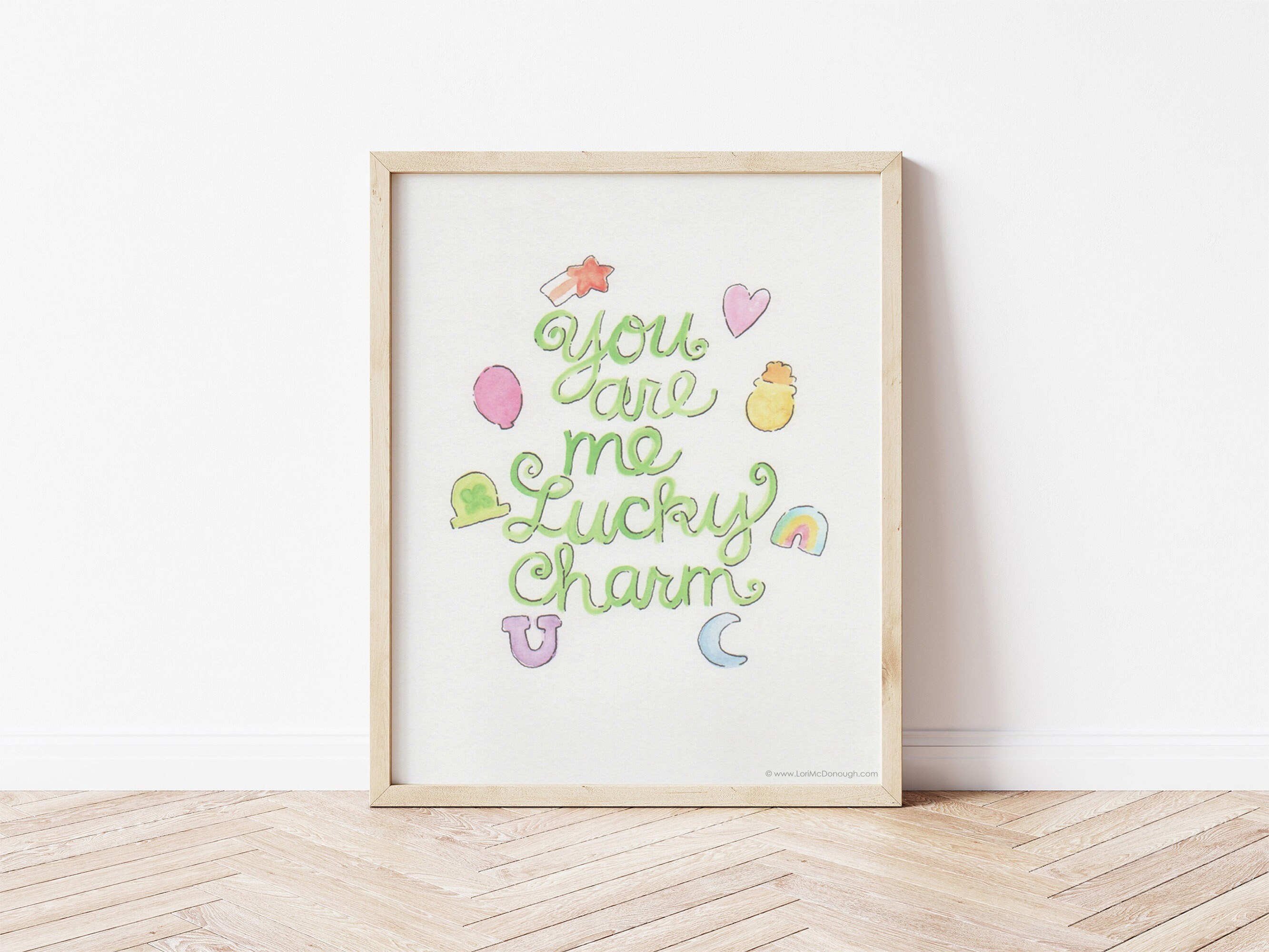 Lucky Charm Wall Art Lucky Charm Illustration St. - Etsy Singapore