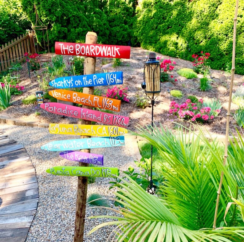SET of 10 CUSTOM Favorite Places Directional Signs Pool Sign - Etsy