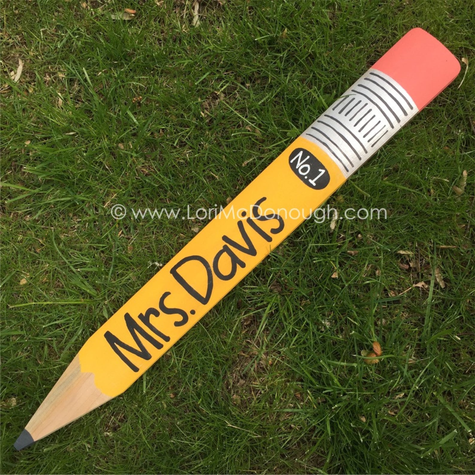 Personalized Pencil Sign Teacher Gift Back to School - Etsy