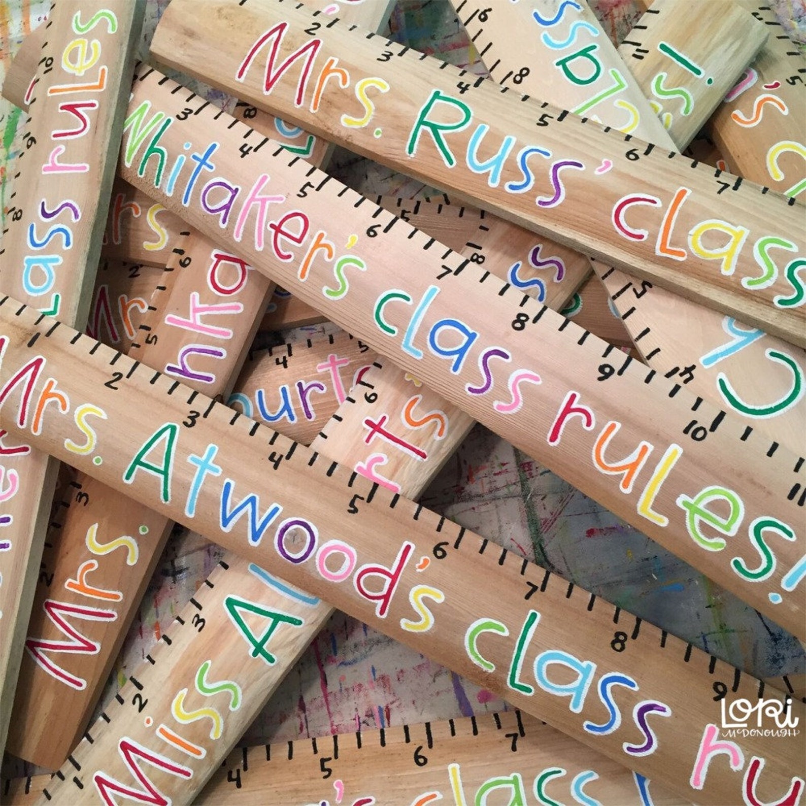 Personalized Wooden Ruler Sign Teacher Gift Classroom Decor - Etsy