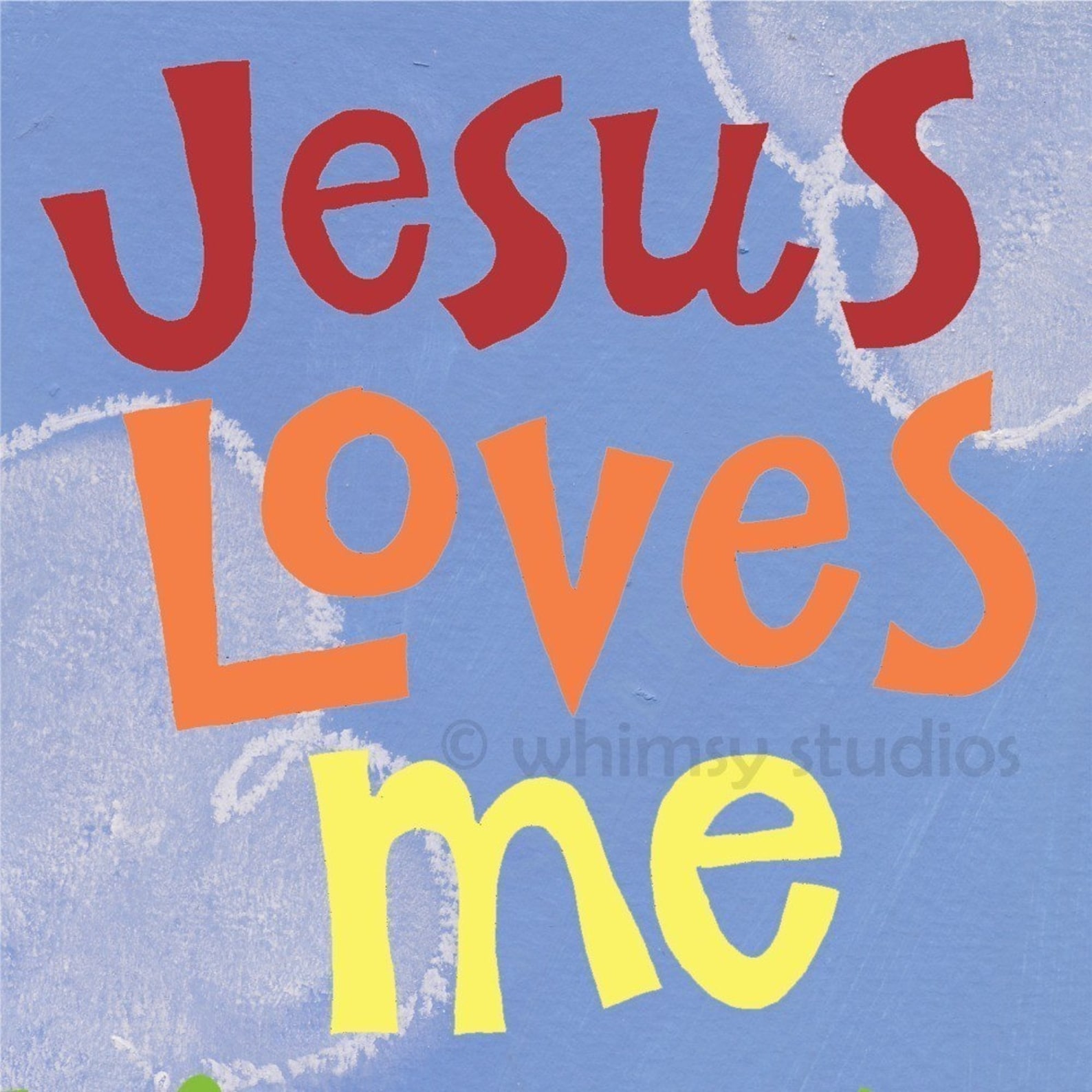 Jesus Loves Me Art Print Song Lyrics Jesus Loves Me Art for - Etsy