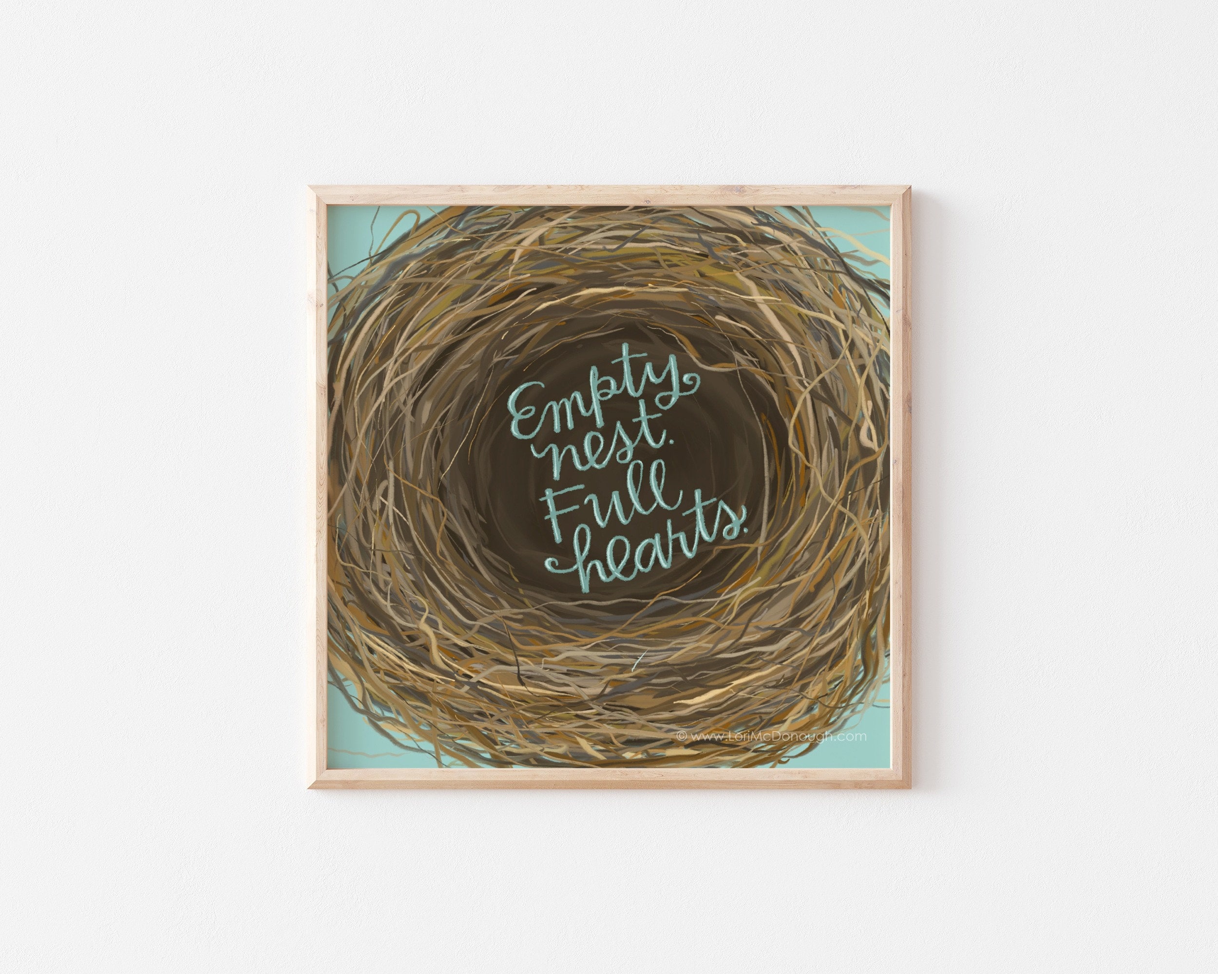 Empty Nesters Wall Art Birds Nest Illustration Empty Nesters - Etsy Canada