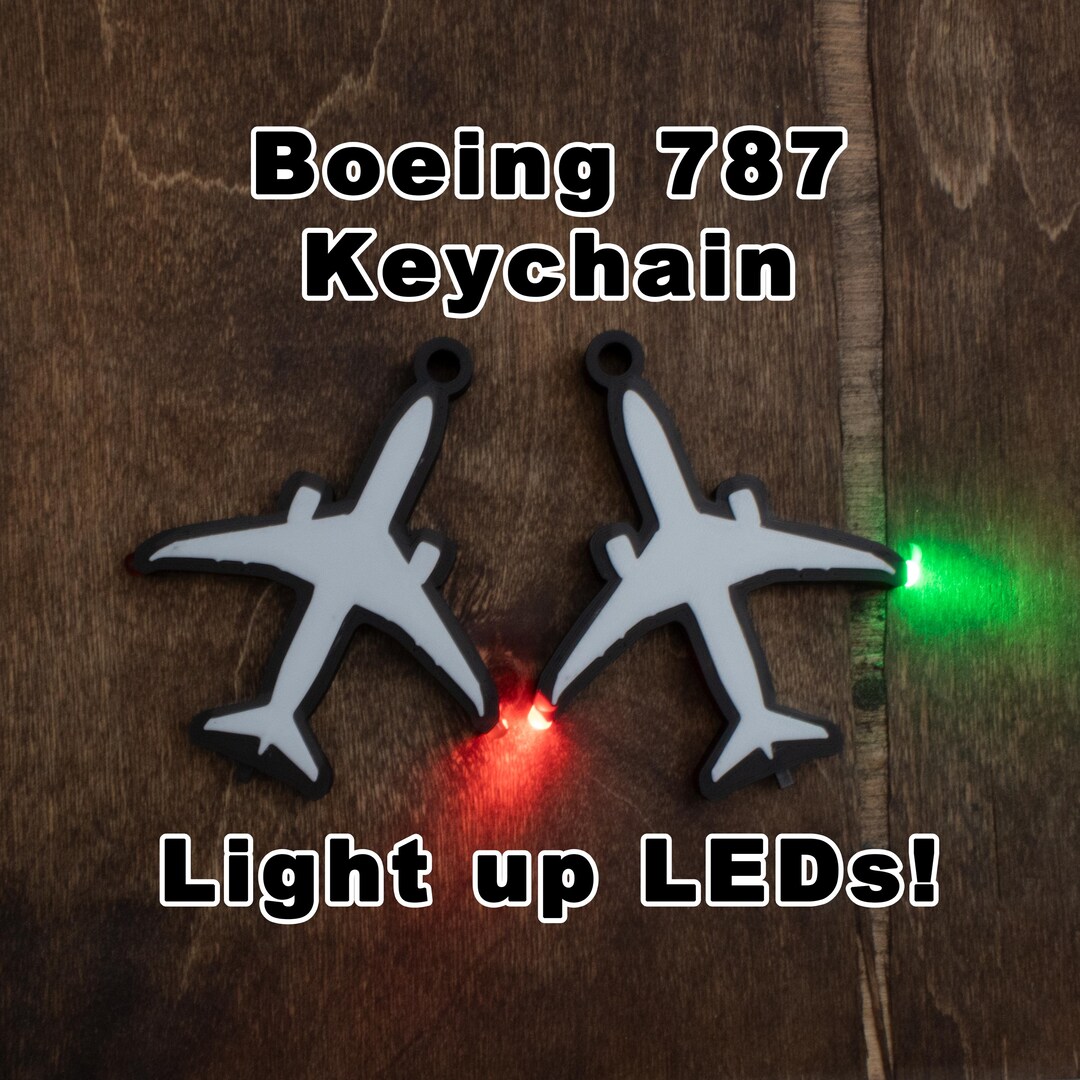 Light up Keychain Boeing 787 Dreamliner- Pilot Gift - Etsy