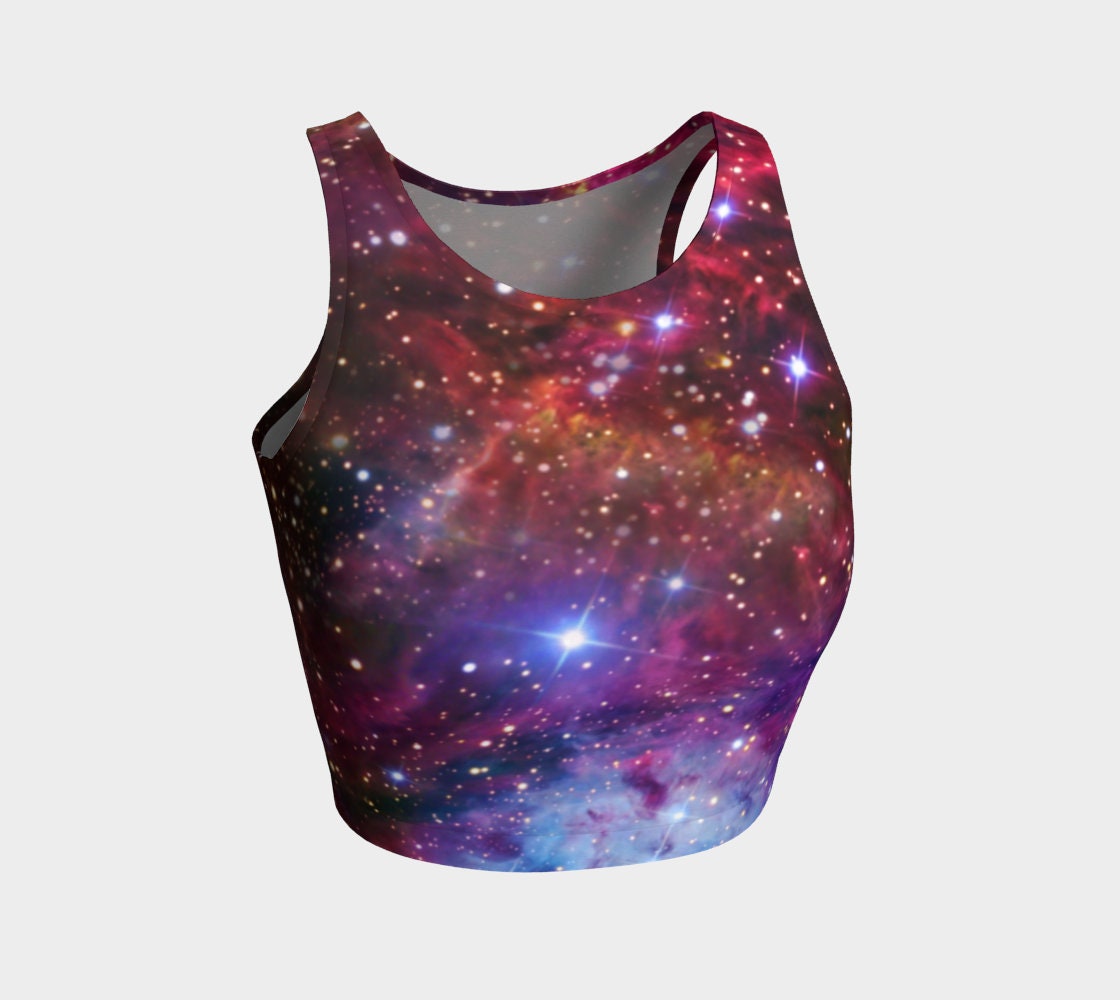 Cosmic Dreams - Fox Nebula 1 Athletic Crop Top - Etsy