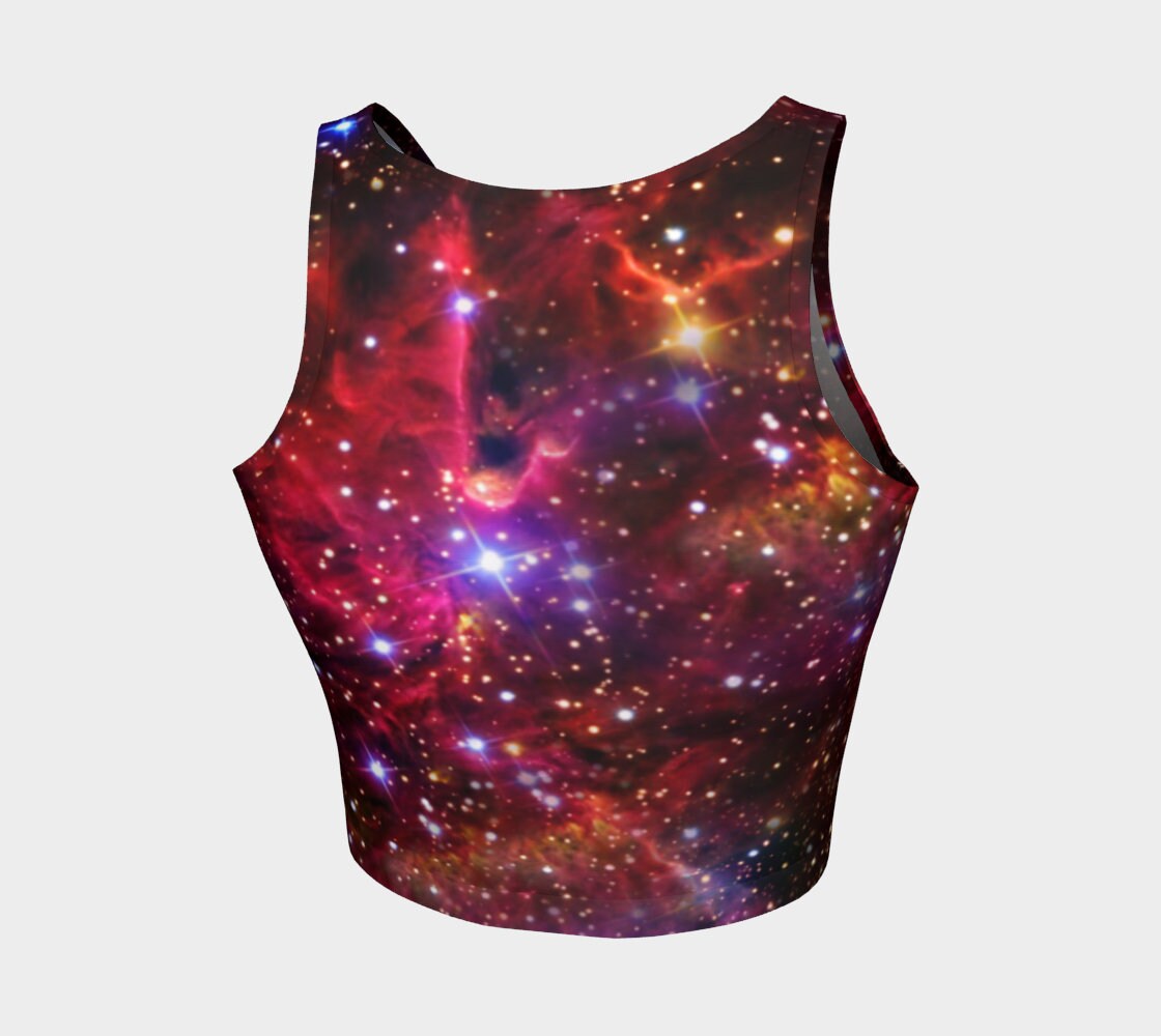Cosmic Dreams - Fox Nebula 2 Athletic Crop Top - Etsy