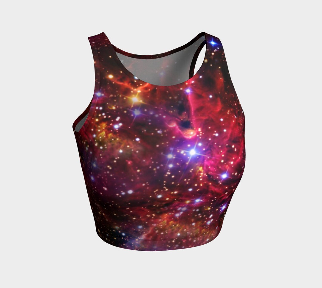 Cosmic Dreams - Fox Nebula 2 Athletic Crop Top - Etsy