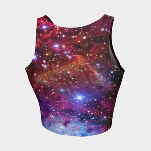 Cosmic Dreams - Fox Nebula 1 Athletic Crop Top - Etsy