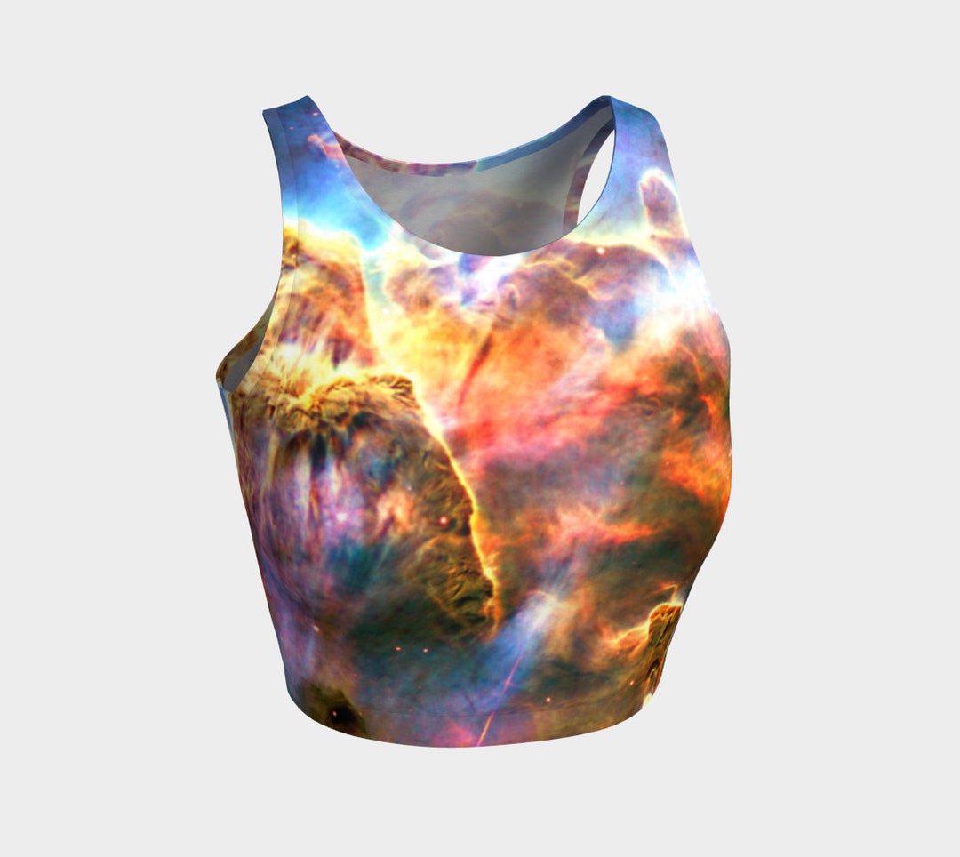 Cosmic Dreams - Mystic Nebula Athletic Crop Top - Etsy