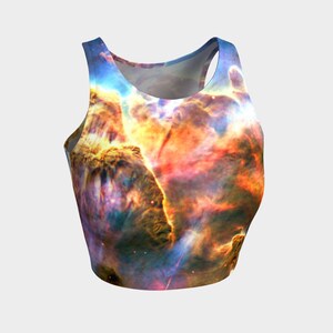 Cosmic Dreams - Mystic Nebula Athletic Crop Top - Etsy