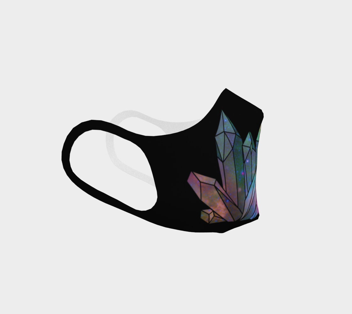 Face Mask Style 2 cosmic Crystals Unicorn Rainbow Aura - Etsy