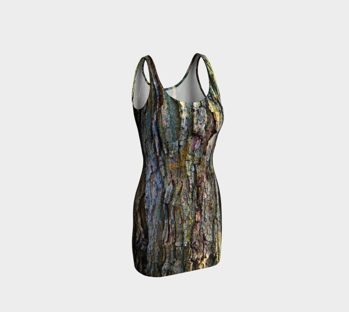 Tree Bark Bodycon Tank Top Dress - Etsy