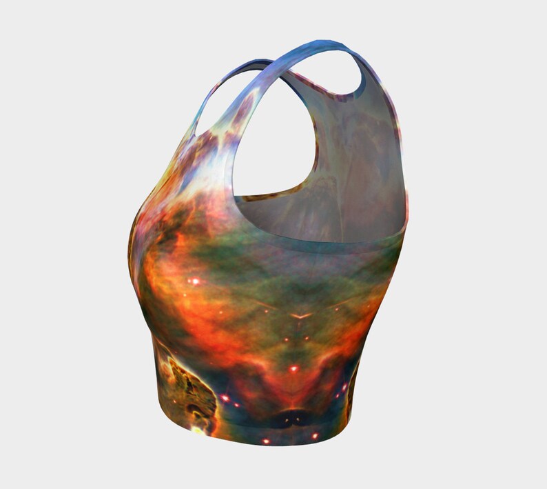 Cosmic Dreams - Mystic Nebula Athletic Crop Top - Etsy