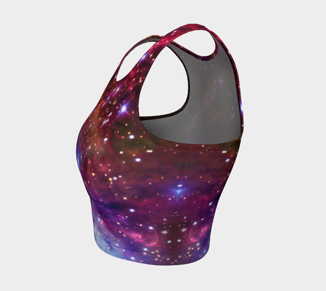 Cosmic Dreams - Fox Nebula 1 Athletic Crop Top - Etsy