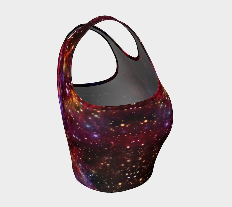 Cosmic Dreams Fox Nebula 2 Athletic Crop Top - Etsy