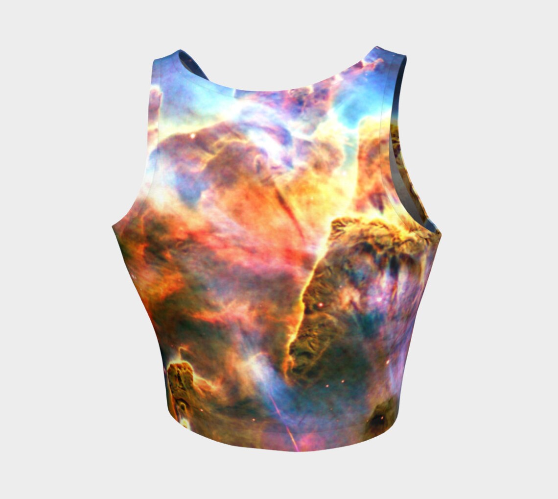 Cosmic Dreams - Mystic Nebula Athletic Crop Top - Etsy