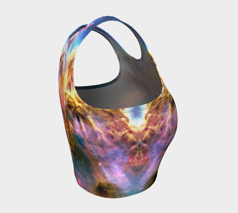 Cosmic Dreams - Mystic Nebula Athletic Crop Top - Etsy
