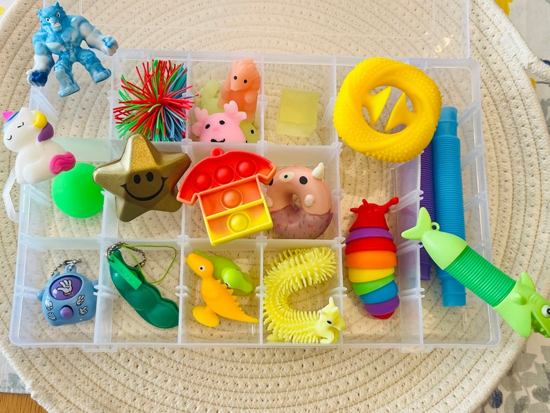 Sensory Fidget Travel Kit, Stress Relief, Busy Box - Etsy