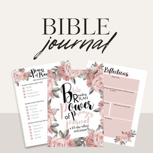 Bible Reading Plan Prayer Journal - Etsy